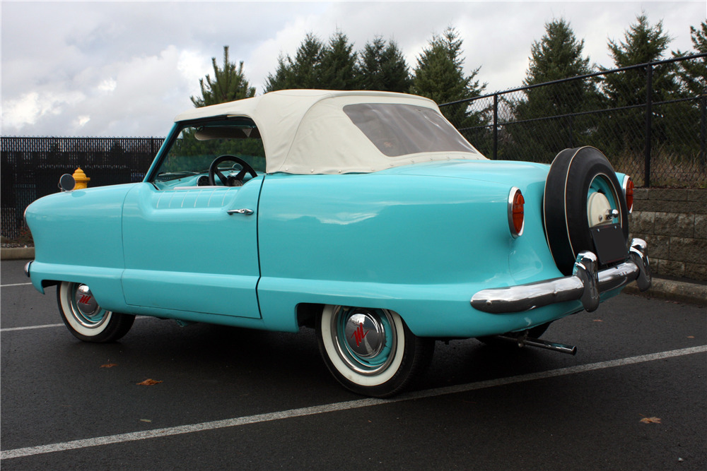 1955 NASH METROPOLITAN CONVERTIBLE - Rear 3/4 - 214016