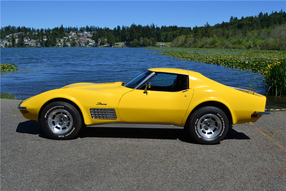 1971 CHEVROLET CORVETTE COUPE - Side Profile - 215970