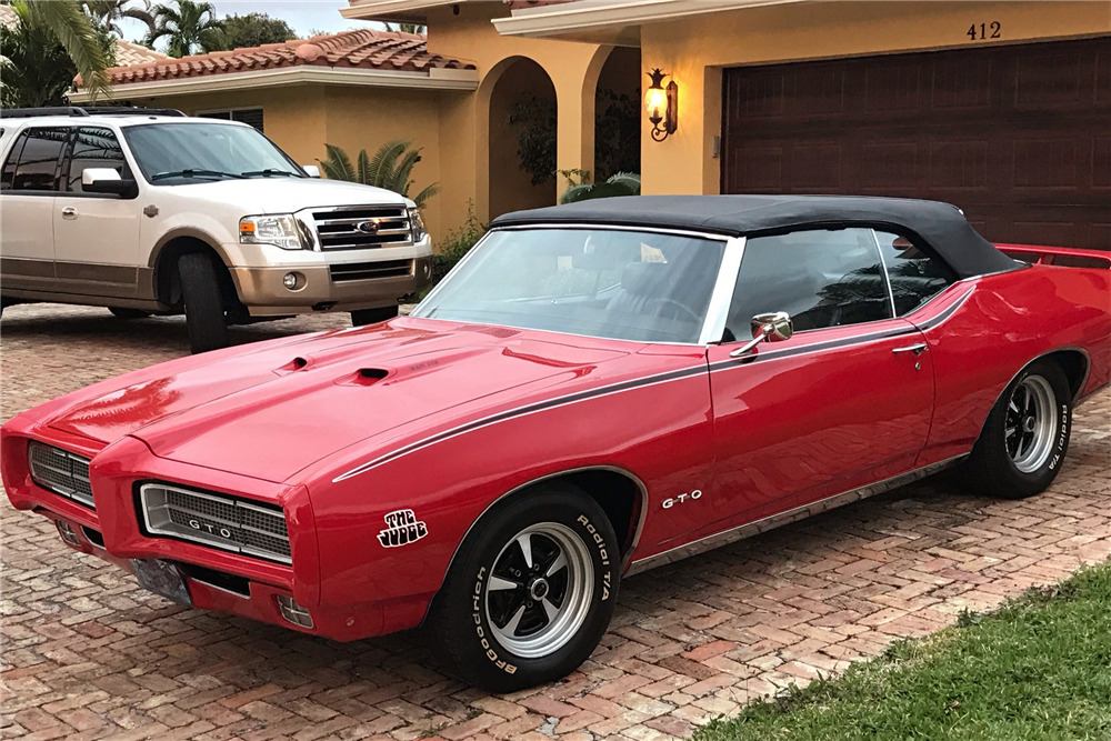 1969 PONTIAC GTO CONVERTIBLE - Side Profile - 217831