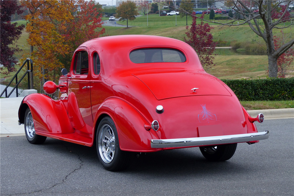 1936 CHEVROLET CUSTOM COUPE - Rear 3/4 - 217854