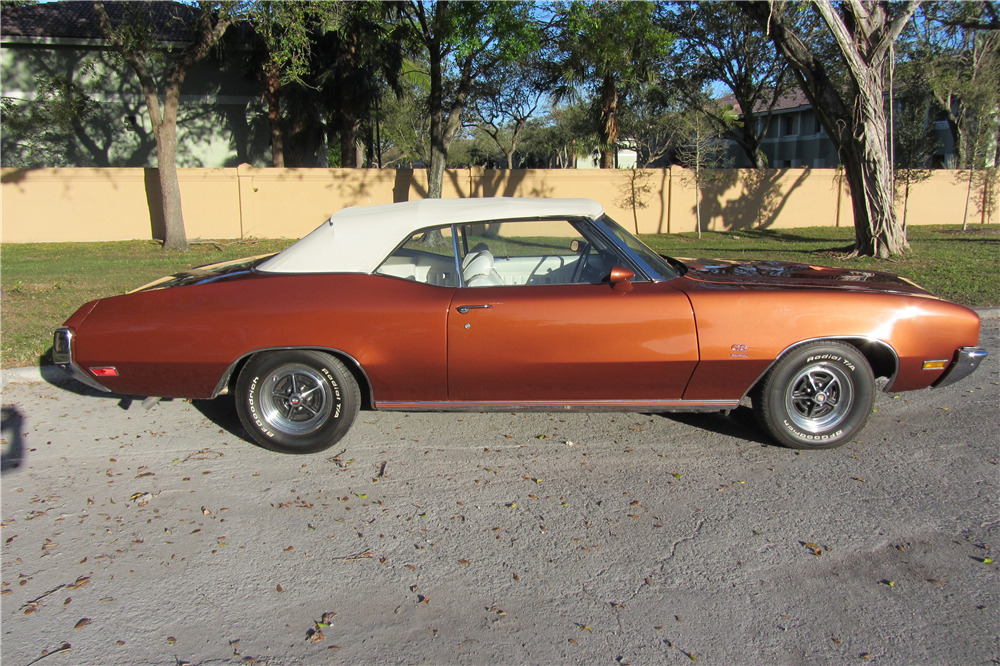 1971 BUICK GRAN SPORT CONVERTIBLE - Side Profile - 218146