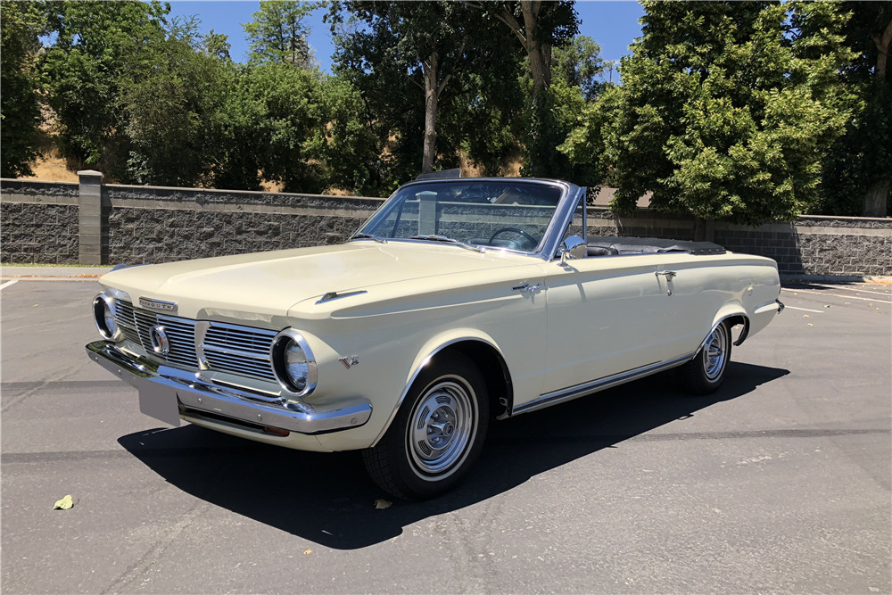 1965 PLYMOUTH VALIANT SIGNET CONVERTIBLE - Front 3/4 - 222146