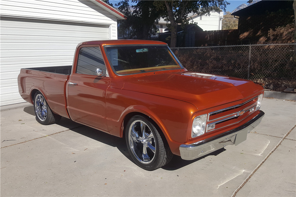 1970 CHEVROLET C10 CUSTOM PICKUP - Front 3/4 - 222224