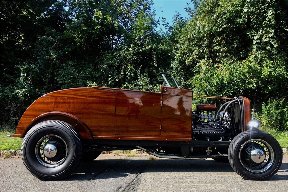 1928 FORD MODEL A CUSTOM ROADSTER - Side Profile - 222733