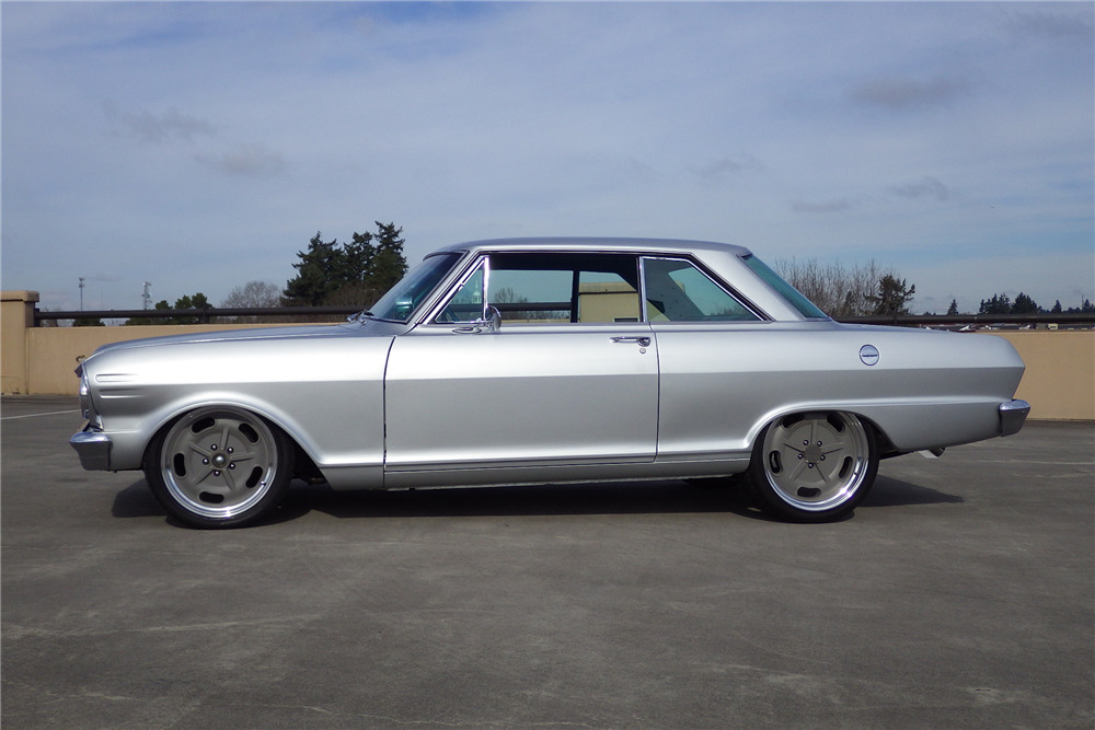 1963 CHEVROLET NOVA CUSTOM COUPE - Side Profile - 224443