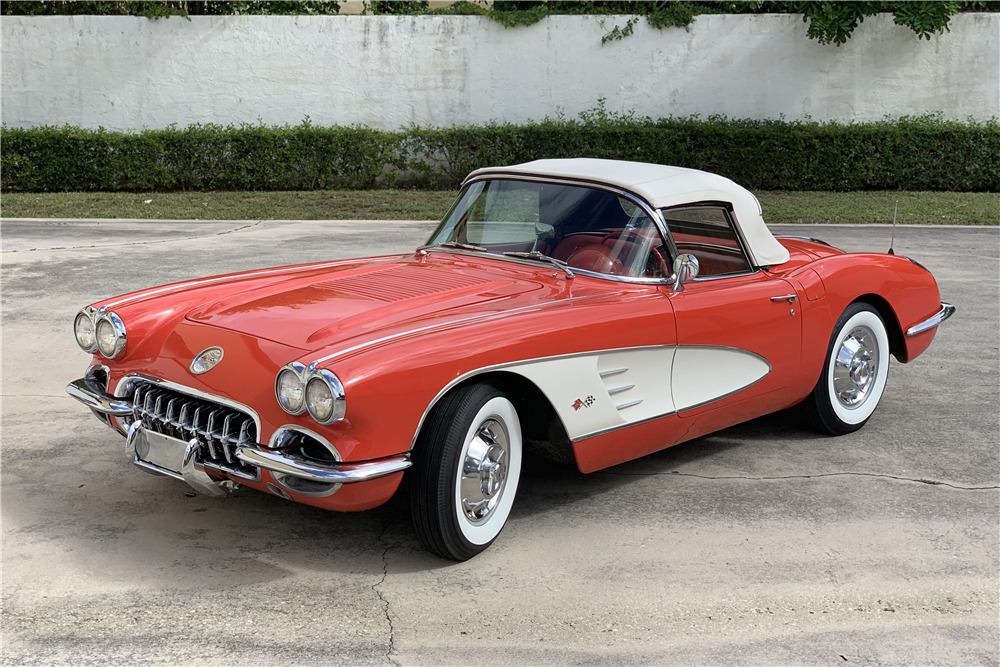 1958 CHEVROLET CORVETTE CONVERTIBLE - Front 3/4 - 226596