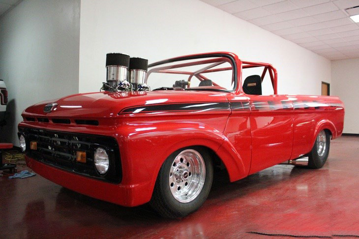 1962 FORD F-100 CUSTOM - Front 3/4 - 228594