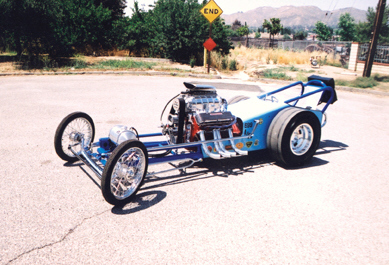 1960 CHASSIS RESEARCH DRAGSTER RAIL - Front 3/4 - 22891