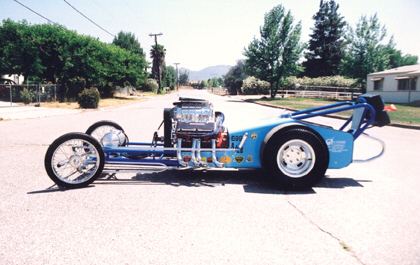 1960 CHASSIS RESEARCH DRAGSTER RAIL - Side Profile - 22891
