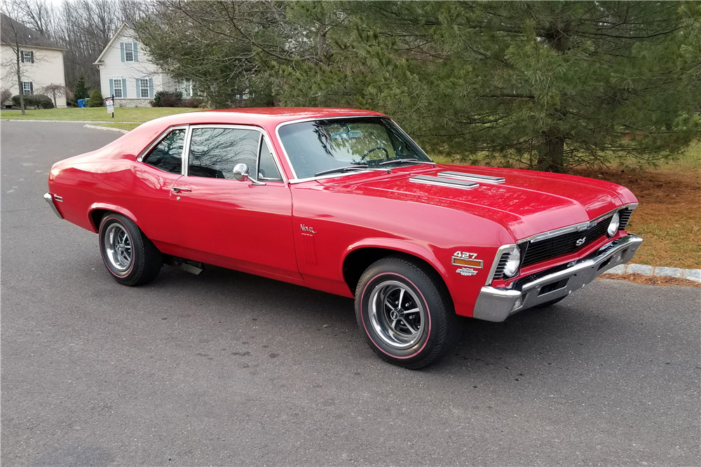 1970 CHEVROLET NOVA CUSTOM COUPE - Side Profile - 229855