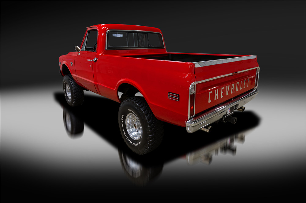 1968 CHEVROLET K10 CUSTOM PICKUP - Rear 3/4 - 230586