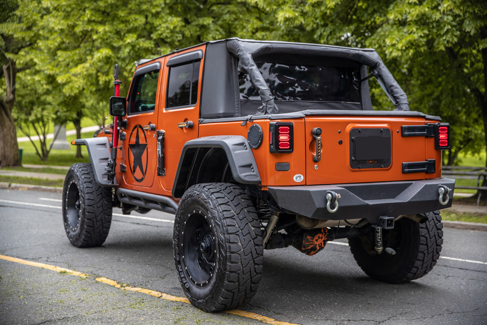 2011 JEEP WRANGLER UNLIMITED CUSTOM SUV - Rear 3/4 - 232186