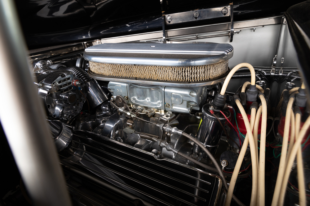 1937 FORD CUSTOM CONVERTIBLE - Engine - 233872
