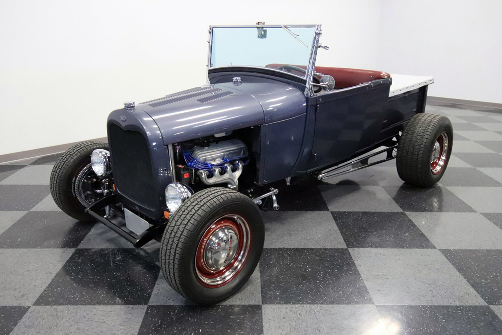1929 FORD MODEL A CUSTOM ROADSTER PICKUP - Front 3/4 - 233874