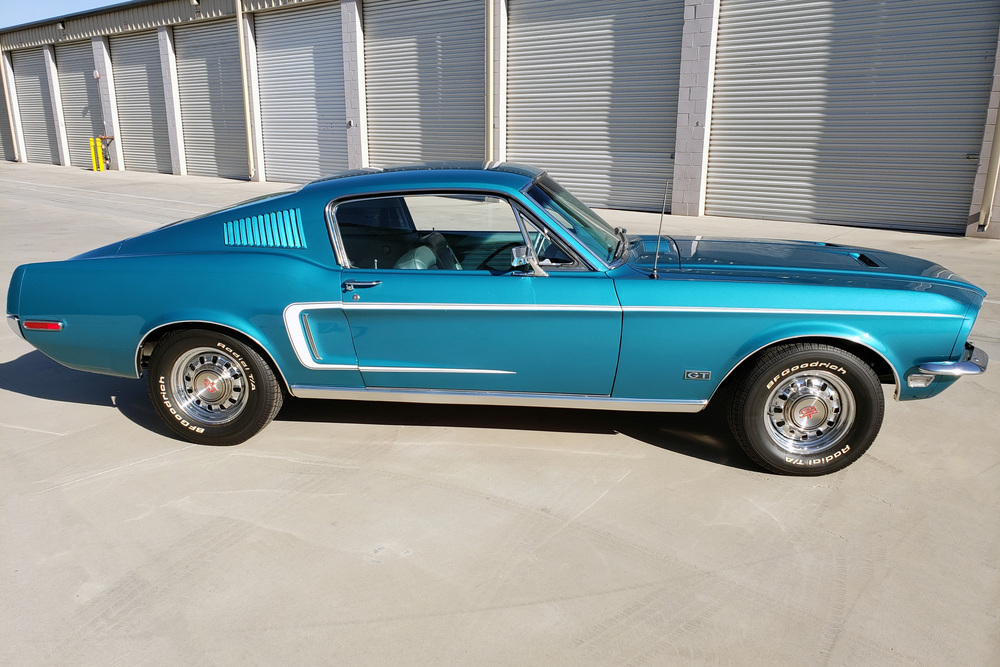 1968 FORD MUSTANG GT FASTBACK - Side Profile - 234287