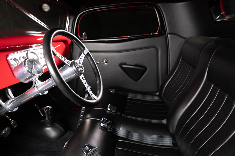 1934 FORD 3-WINDOW CUSTOM COUPE - Interior - 235245