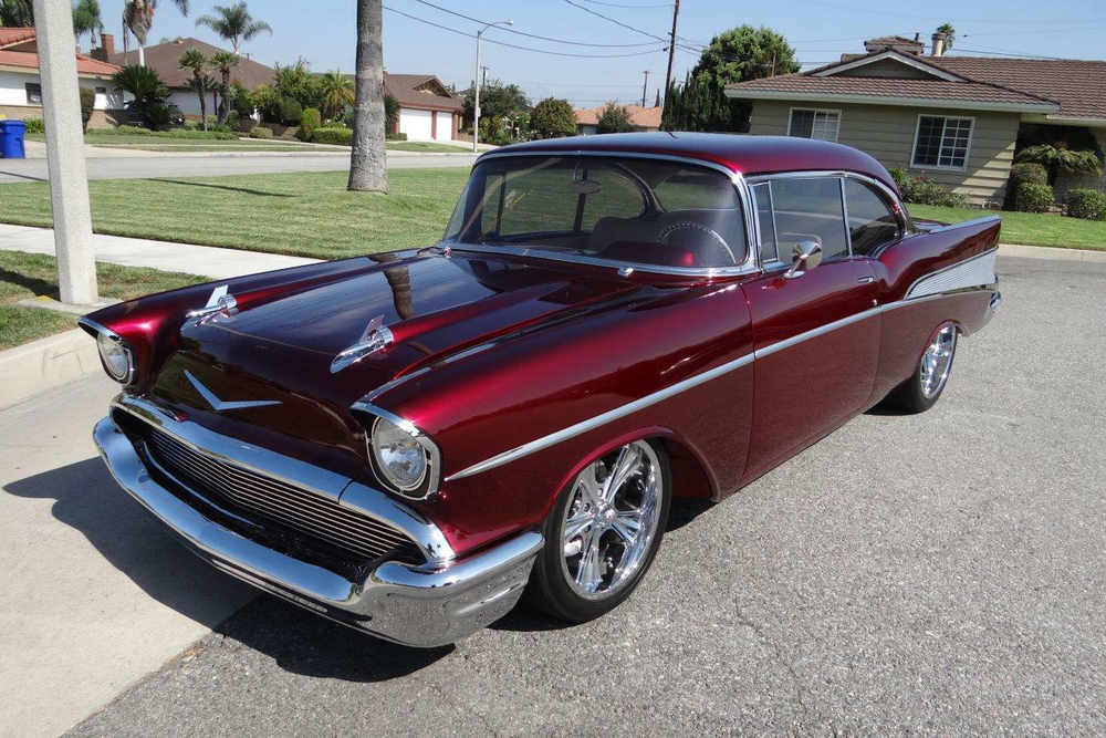 1957 CHEVROLET BEL AIR CUSTOM - Front 3/4 - 235344