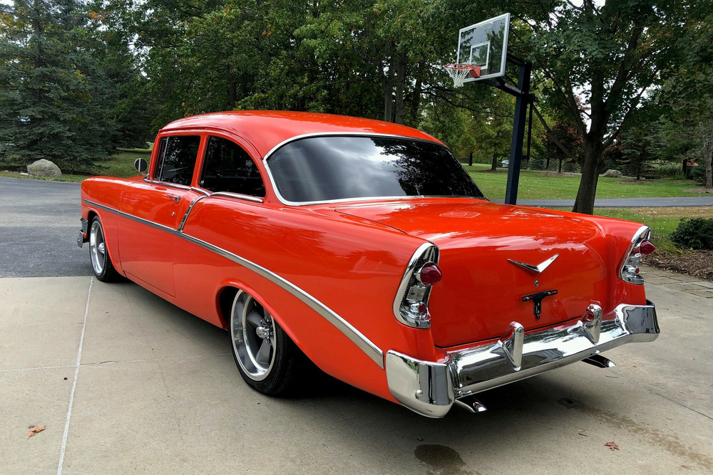 1956 CHEVROLET 210 2-DOOR POST - Rear 3/4 - 236165