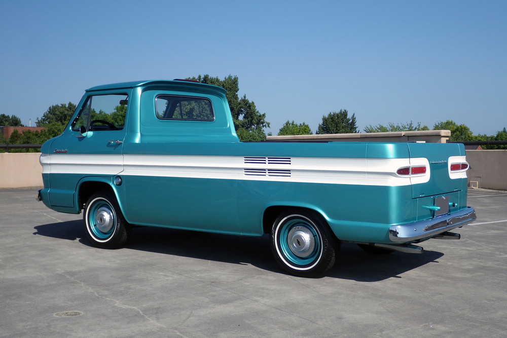1961 CHEVROLET CORVAIR CUSTOM LOADSIDE PICKUP - Rear 3/4 - 236585