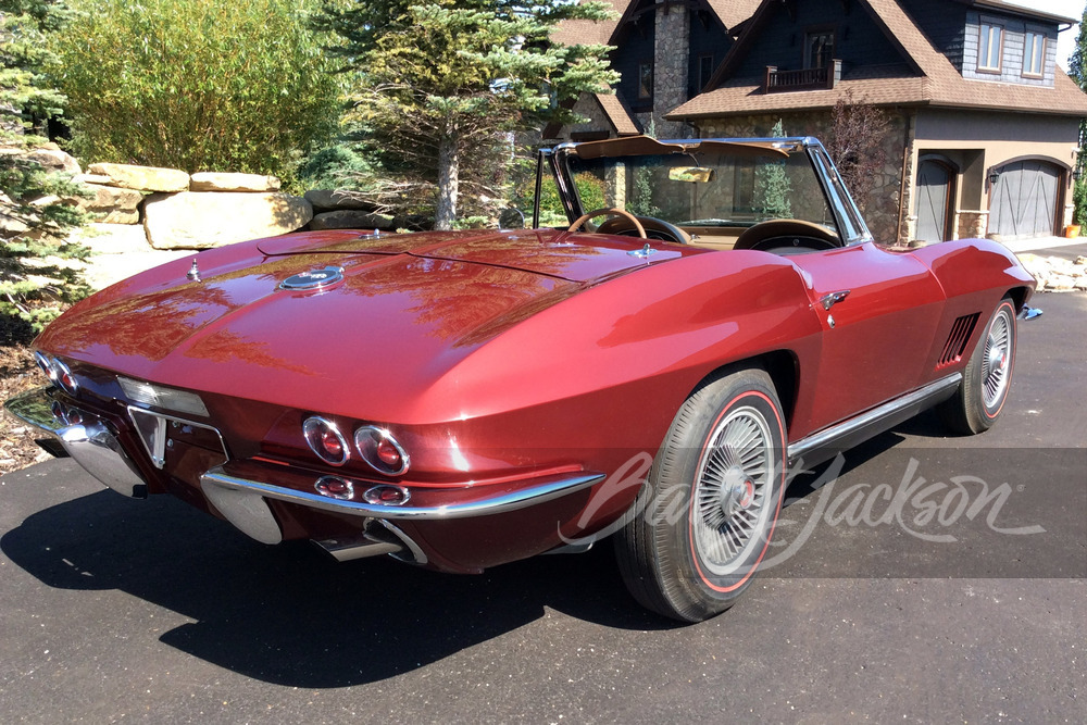 1967 CHEVROLET CORVETTE 350/290 CONVERTIBLE - Rear 3/4 - 242994
