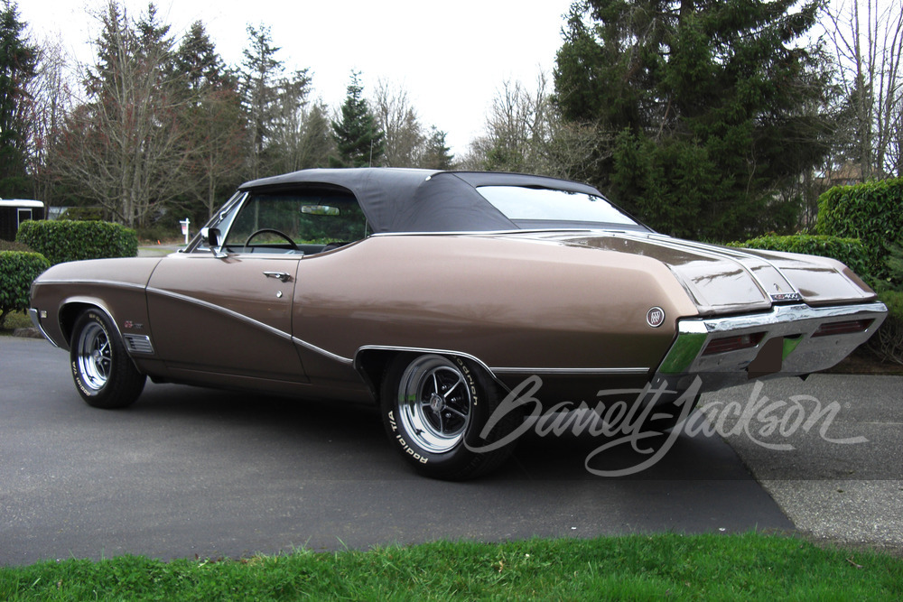 1968 BUICK GS400 CONVERTIBLE - Rear 3/4 - 244476