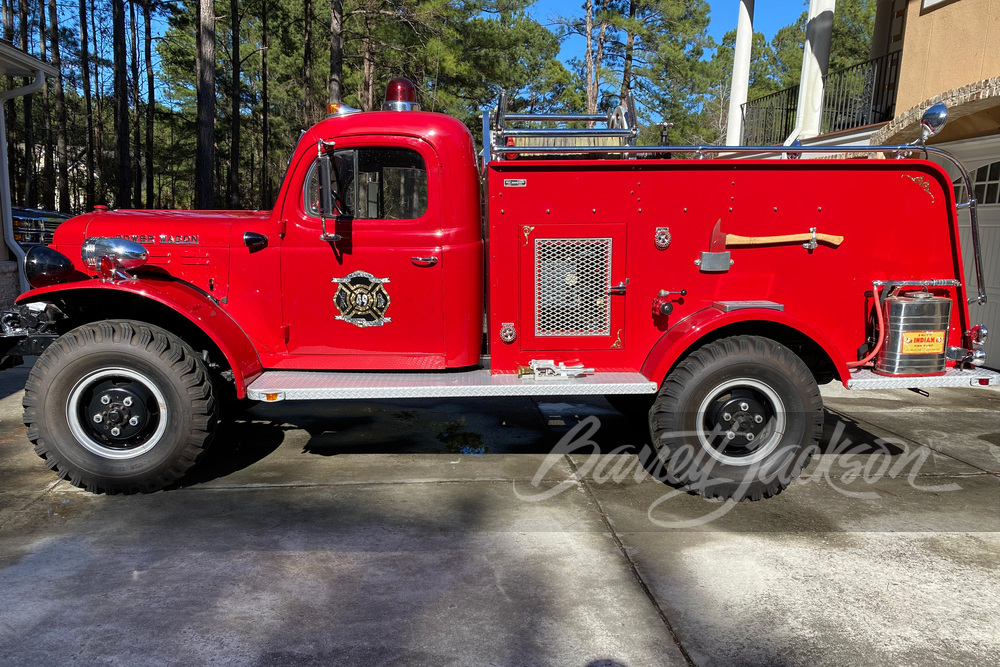 1949 DODGE POWER WAGON FIRE TRUCK - Side Profile - 256682