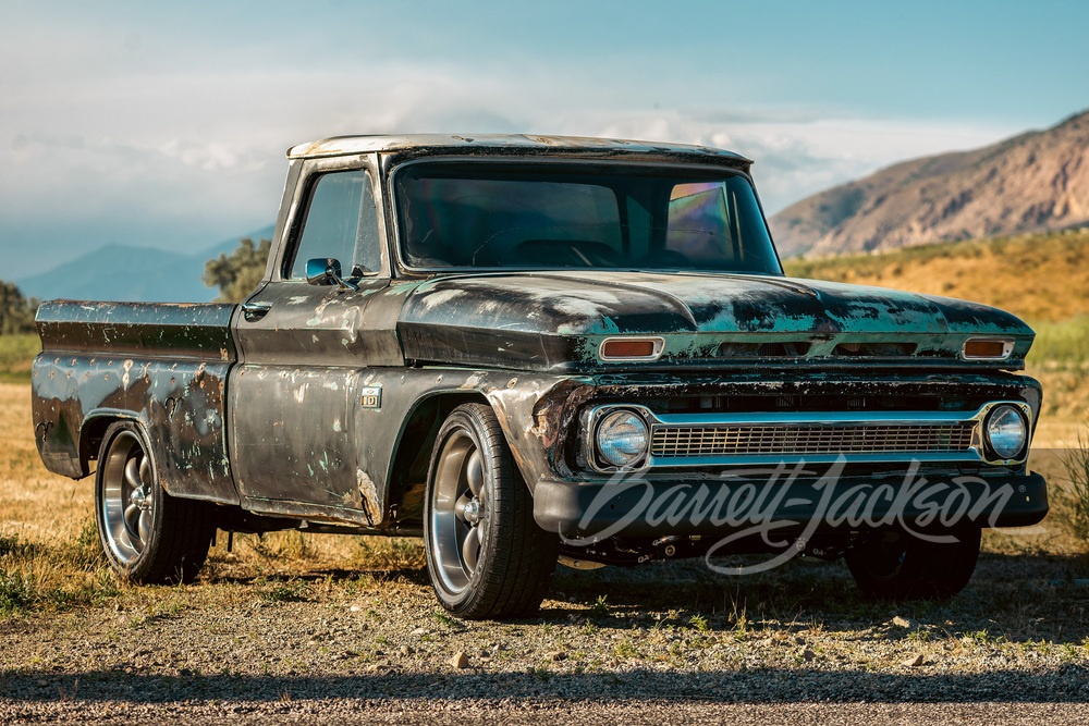 1966 CHEVROLET C10 CUSTOM PICKUP - Front 3/4 - 260145