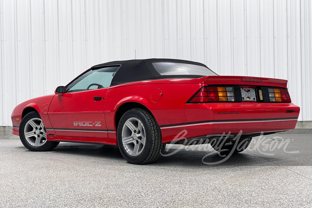 1990 CHEVROLET CAMARO IROC-Z CONVERTIBLE - Rear 3/4 - 261511