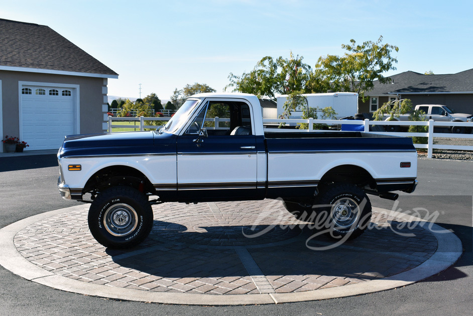1972 CHEVROLET K10 CUSTOM PICKUP - Side Profile - 261665