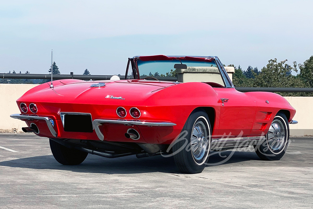 1964 CHEVROLET CORVETTE 327/365 CONVERTIBLE - Rear 3/4 - 261688