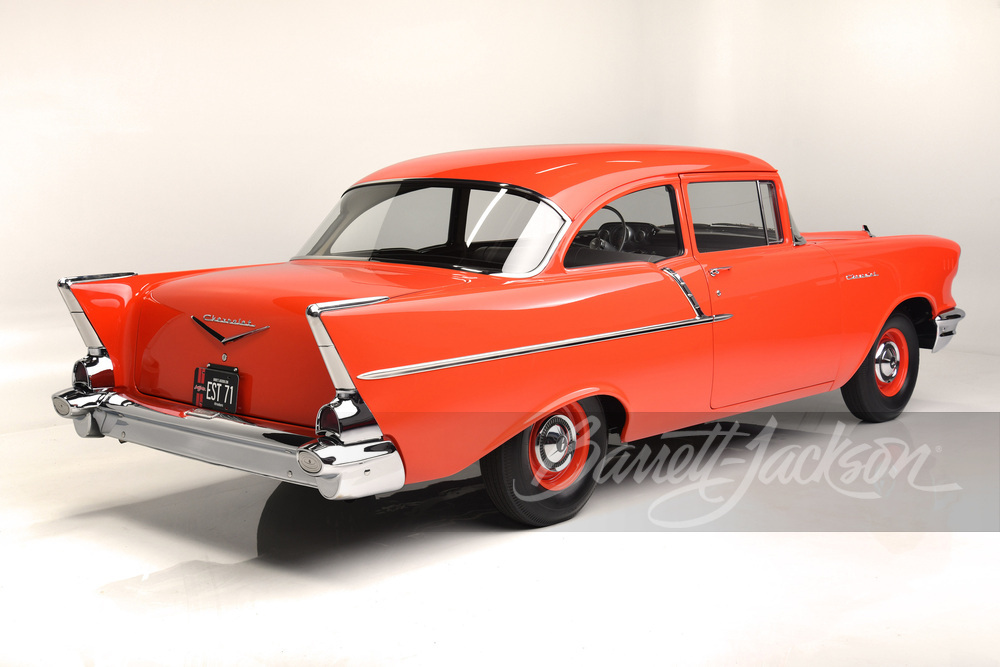 1957 CHEVROLET 150 UTILITY BUSINESS SEDAN - Rear 3/4 - 261770