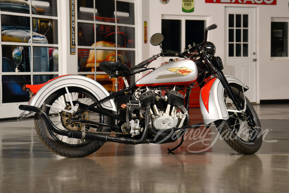 1934 HARLEY-DAVIDSON RL 45 MOTORCYCLE - Side Profile - 262183