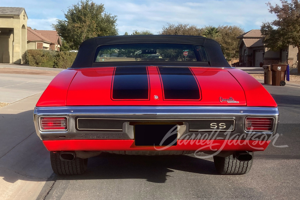 1970 CHEVROLET CHEVELLE CONVERTIBLE - Rear 3/4 - 262768