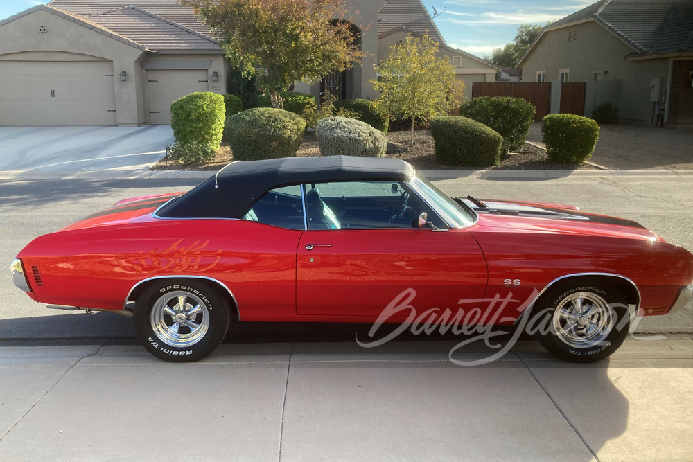 1970 CHEVROLET CHEVELLE CONVERTIBLE - Side Profile - 262768