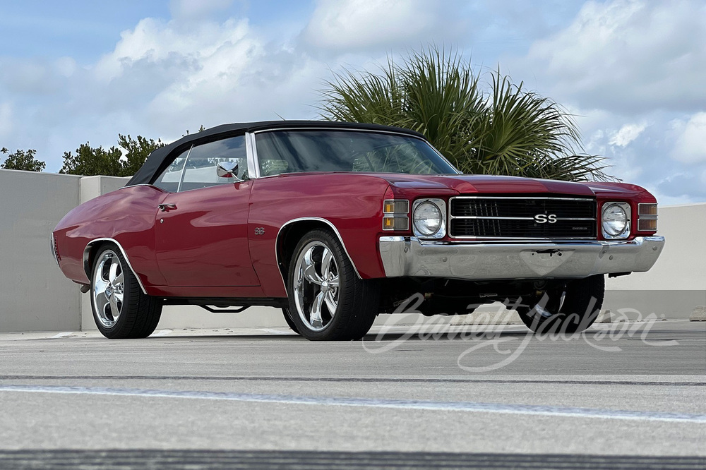 1971 CHEVROLET CHEVELLE CUSTOM CONVERTIBLE - Front 3/4 - 264841