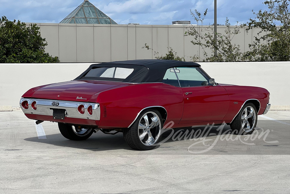 1971 CHEVROLET CHEVELLE CUSTOM CONVERTIBLE - Rear 3/4 - 264841