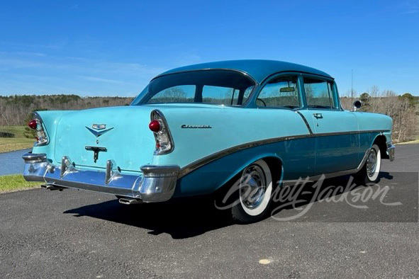 1956 CHEVROLET 210 2-DOOR POST - Rear 3/4 - 267769