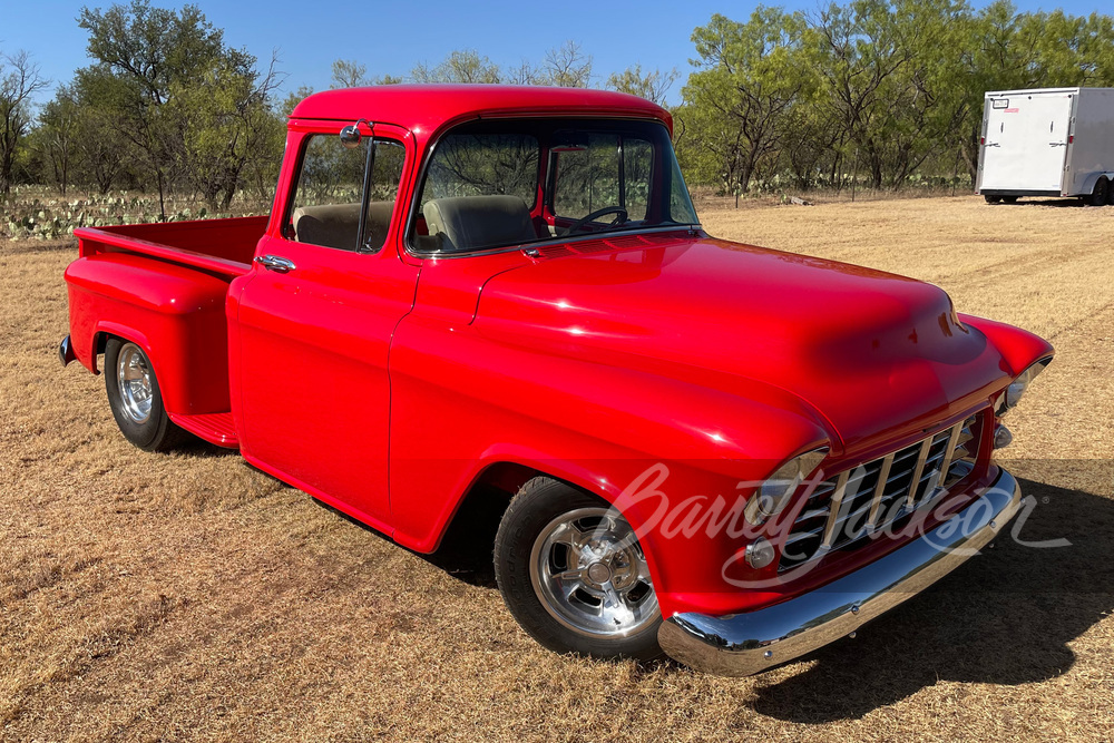 1955 CHEVROLET 3100 CUSTOM PICKUP - Front 3/4 - 270122