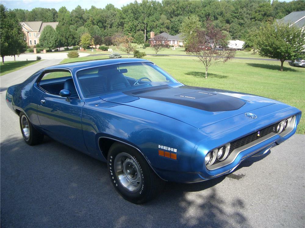 1971 PLYMOUTH HEMI ROAD RUNNER 2 DOOR HARDTOP - Front 3/4 - 43890