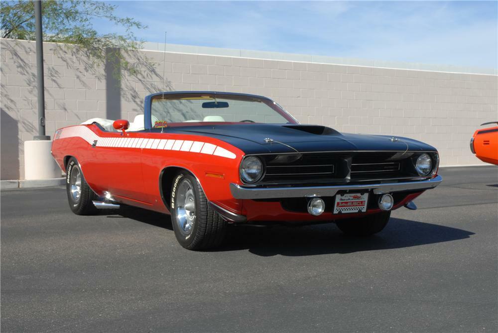 1970 PLYMOUTH CUDA AAR CONVERTIBLE RE-CREATION - Front 3/4 - 45292