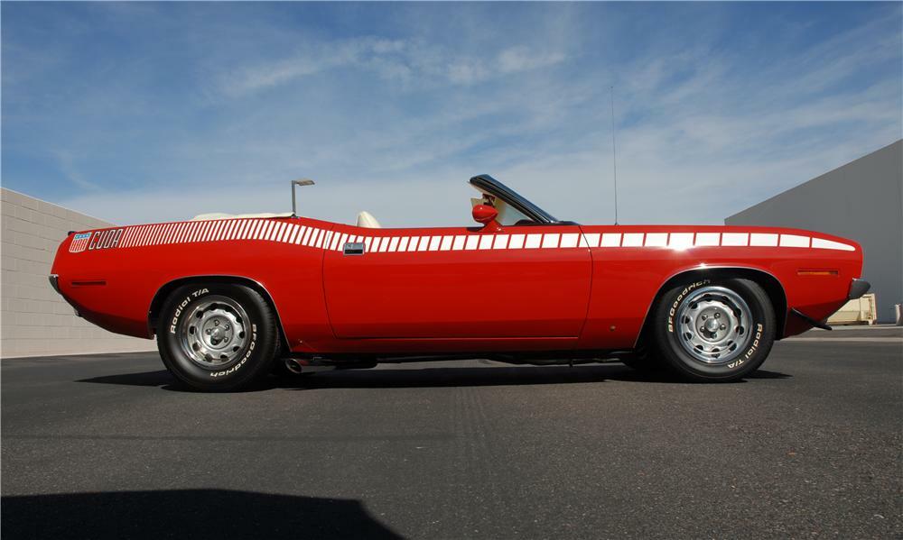 1970 PLYMOUTH CUDA AAR CONVERTIBLE RE-CREATION - Side Profile - 45292