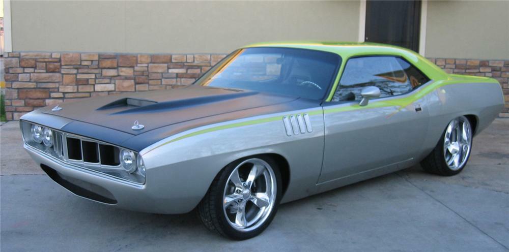 1970 PLYMOUTH CUDA CUSTOM 2 DOOR - Front 3/4 - 60581