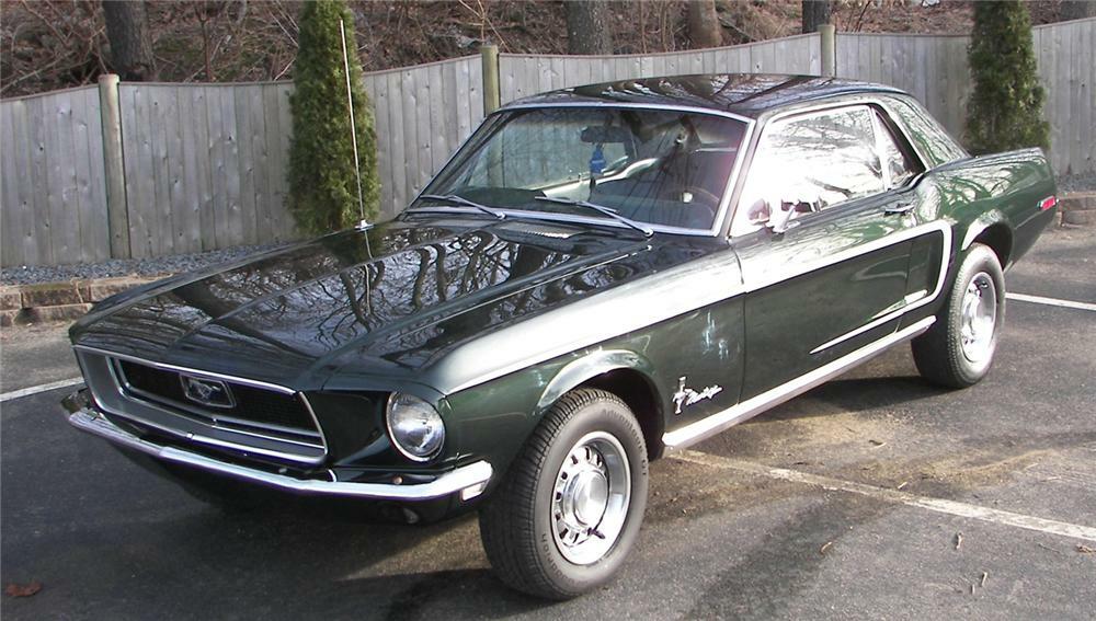 1968 FORD MUSTANG 2 DOOR HARDTOP - Front 3/4 - 64037