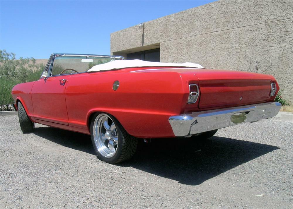 1962 CHEVROLET NOVA CUSTOM 2 DOOR CONVERTIBLE - Rear 3/4 - 65814
