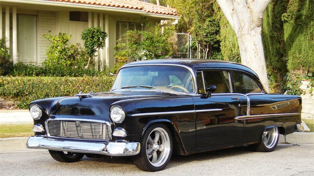 1955 CHEVROLET 210 2 DOOR POST RESTO-MOD - Front 3/4 - 66013