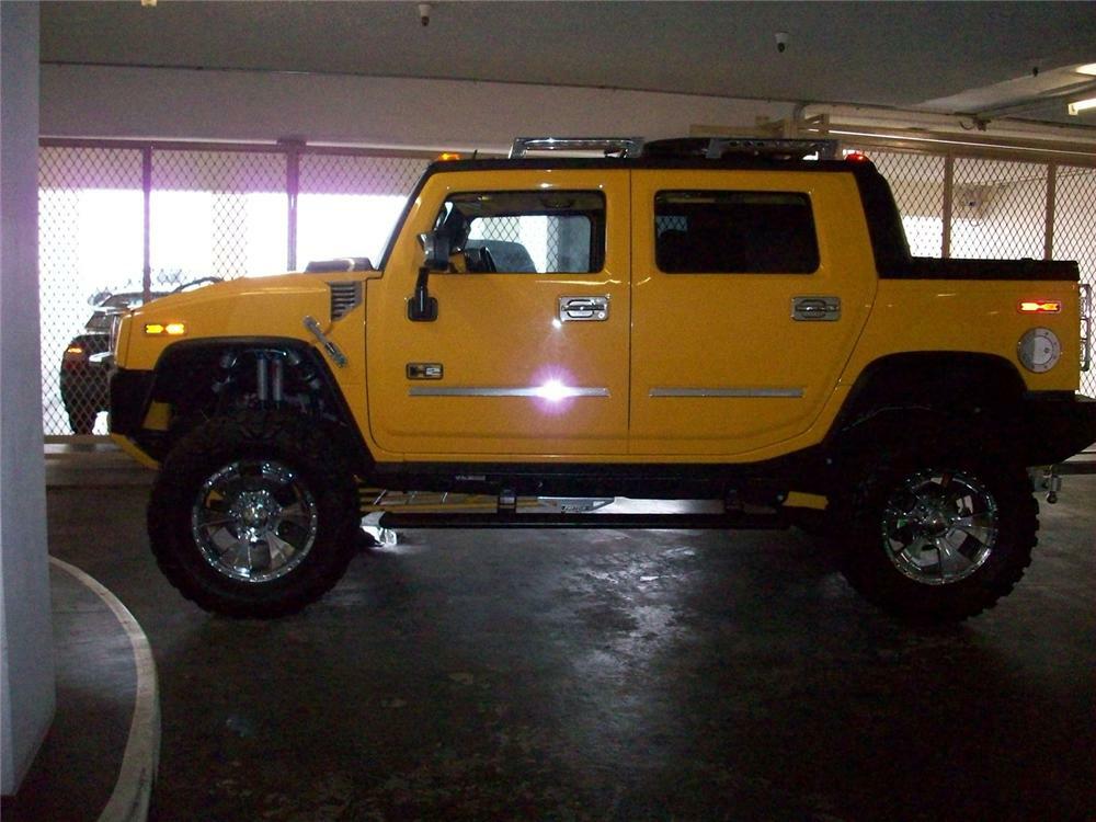 Custom Yellow Hummer H2