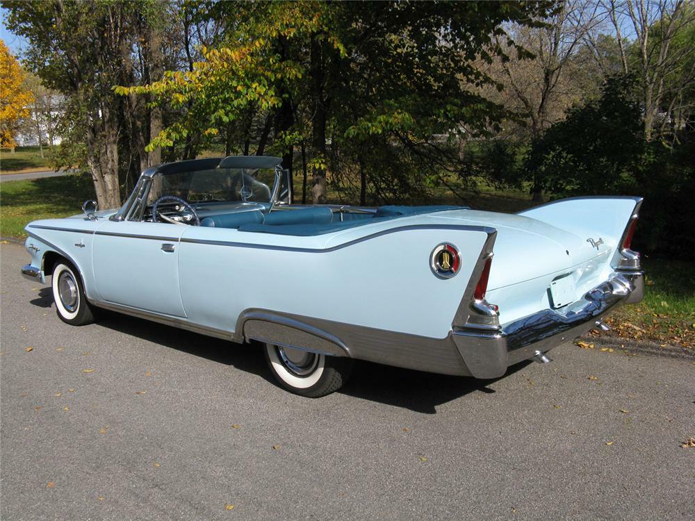 1960 PLYMOUTH FURY 2 DOOR CONVERTIBLE - Rear 3/4 - 70724