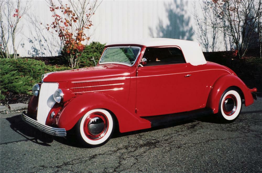 1936 FORD DELUXE CABRIOLET HOT ROD - Front 3/4 - 71059