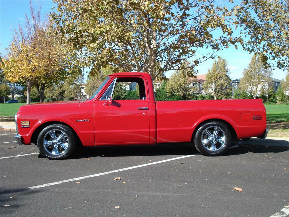 1969 CHEVROLET C-10 CUSTOM PICKUP - Side Profile - 71213