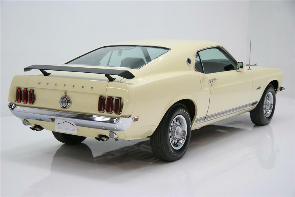 1969 FORD MUSTANG GT FASTBACK - Rear 3/4 - 72086